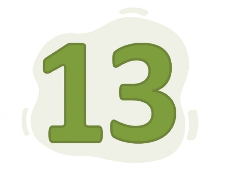 La traduction du mot "Thirteen" | LanGeek