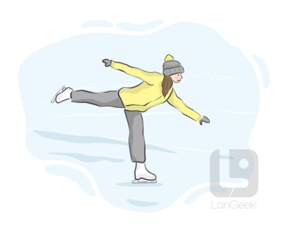 Definition & Meaning of "Ice skate" | LanGeek