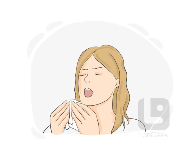 Definition & Meaning of "Sneezing" | LanGeek