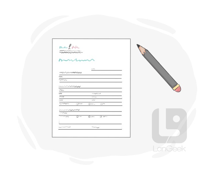 Definition & Meaning of "Form" | LanGeek