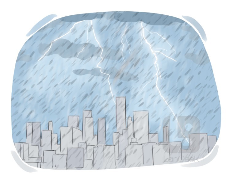 Definition & Meaning of "Rainstorm" | LanGeek