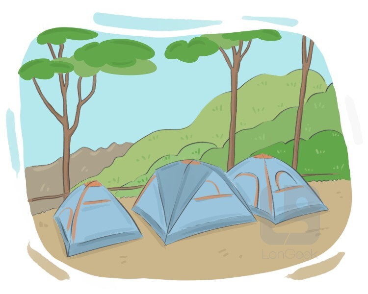 Definition & Meaning of "Encampment" | LanGeek