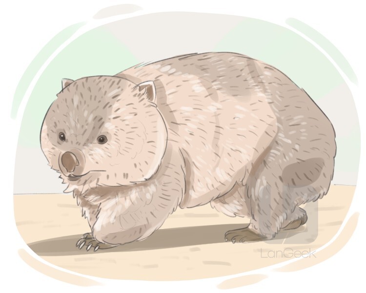Cute Wombat Drawing