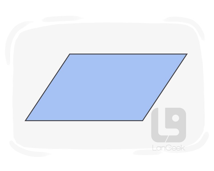 Definition & Meaning of "Rhomboid" | LanGeek