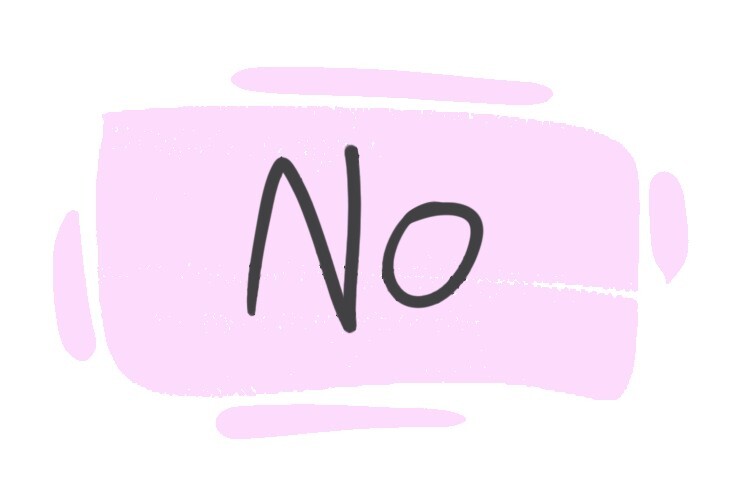 How To Use No In English LanGeek