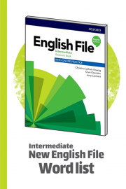 English File Vocabulary Wordlist - 4th Edition | LanGeek