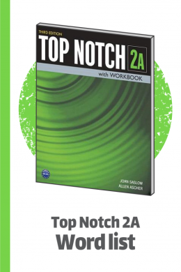 Top Notch 2A "Unit 1 - Lesson 2" Vocabulary | LanGeek