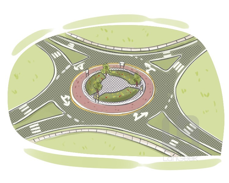 Definition & Meaning of "Roundabout" | LanGeek