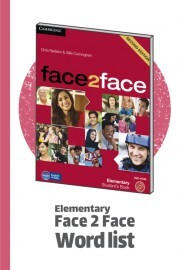 Face2face Elementary Second Edition Wordlist | LanGeek