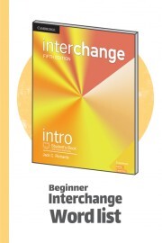 Interchange Beginner Fifth Edition Wordlist | LanGeek