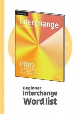 Interchange Beginner Fifth Edition Wordlist | LanGeek