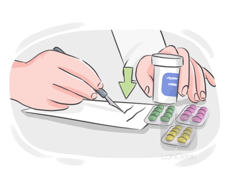 Definition & Meaning of "Prescription" | LanGeek