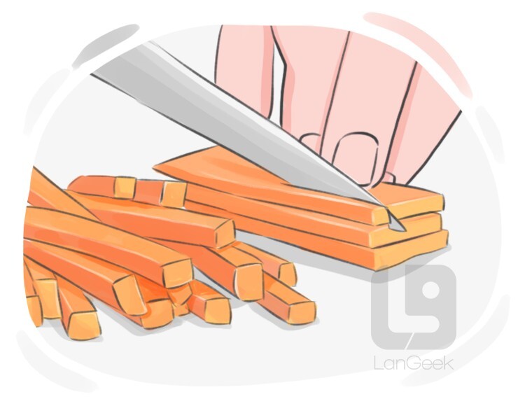 Definition & Meaning of "Julienne" | LanGeek