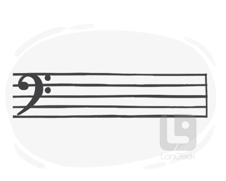 Definition & Meaning of "F clef" | LanGeek