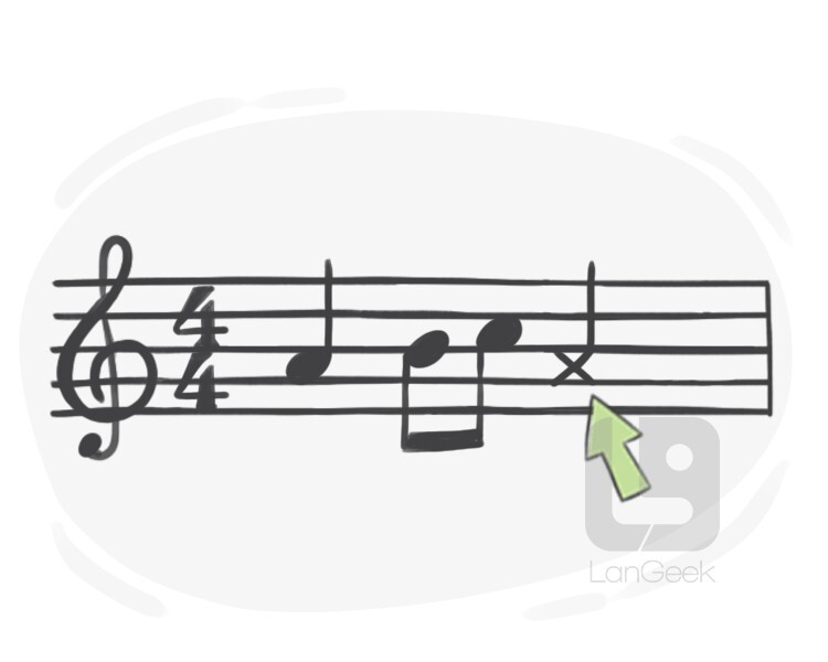 Definition & Meaning of "Ghost note" | LanGeek