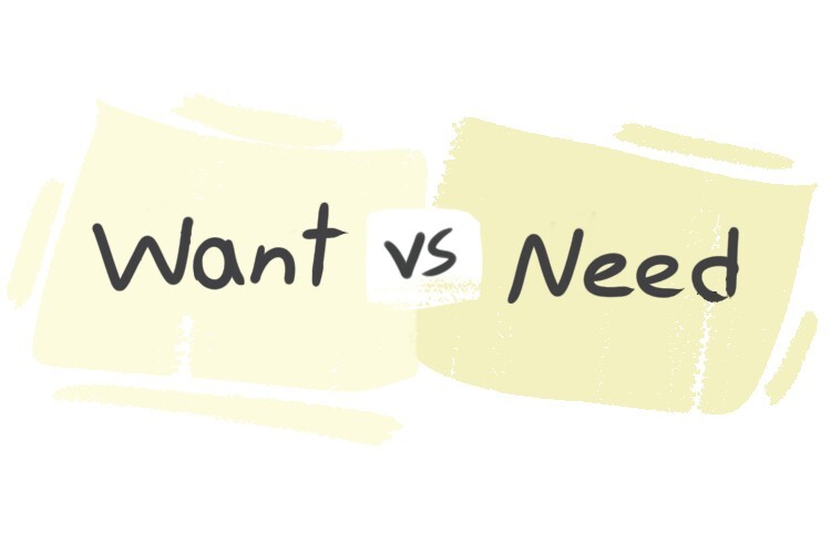 What is the difference between 'want' and 'need'? | LanGeek