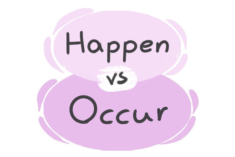 What is the difference between 'happen' and 'occur'? | LanGeek