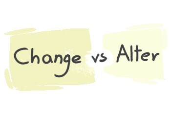 What is the difference between 'change' and 'alter'? | LanGeek