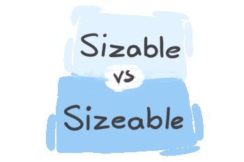 "Sizable" vs. "Sizeable" in English | LanGeek