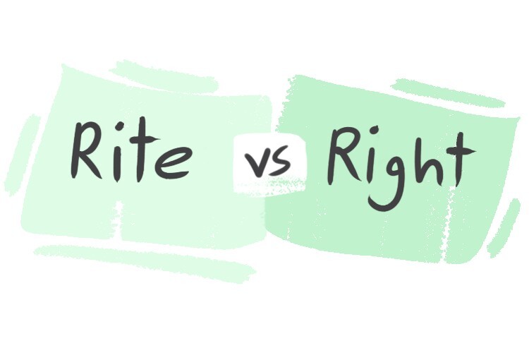 "Rite" vs. "Right" in English | LanGeek