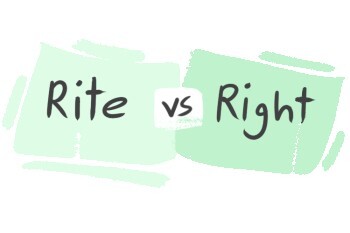 "Rite" vs. "Right" in English | LanGeek