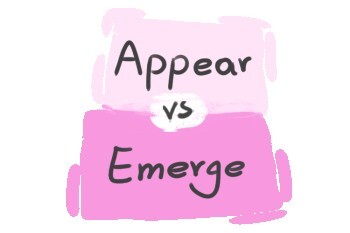 What is the difference between 'appear' and 'emerge'? | LanGeek