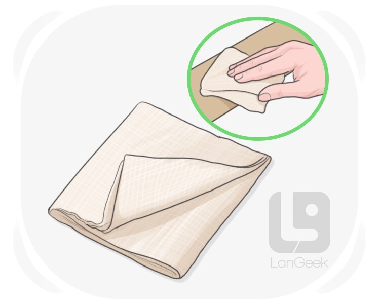 Definition & Meaning of "Tack cloth" | LanGeek