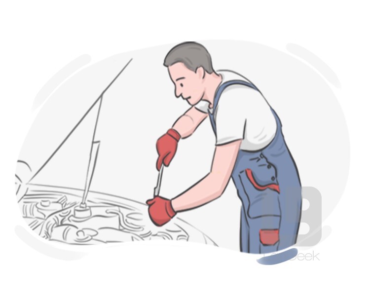 Definition & Meaning of "Car-mechanic" | LanGeek