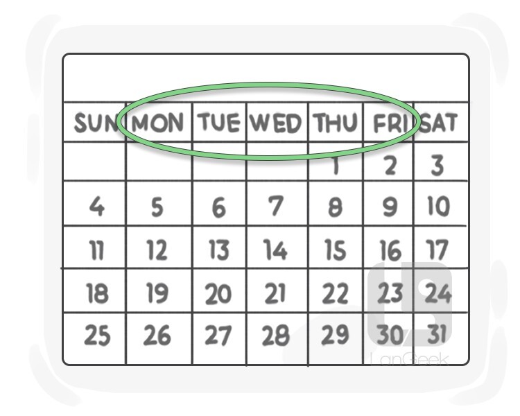 Definition & Meaning of "Workday" | LanGeek