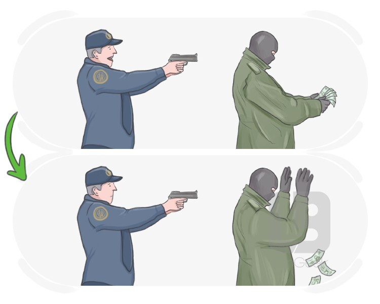 Definition & Meaning of "Hands up" | LanGeek