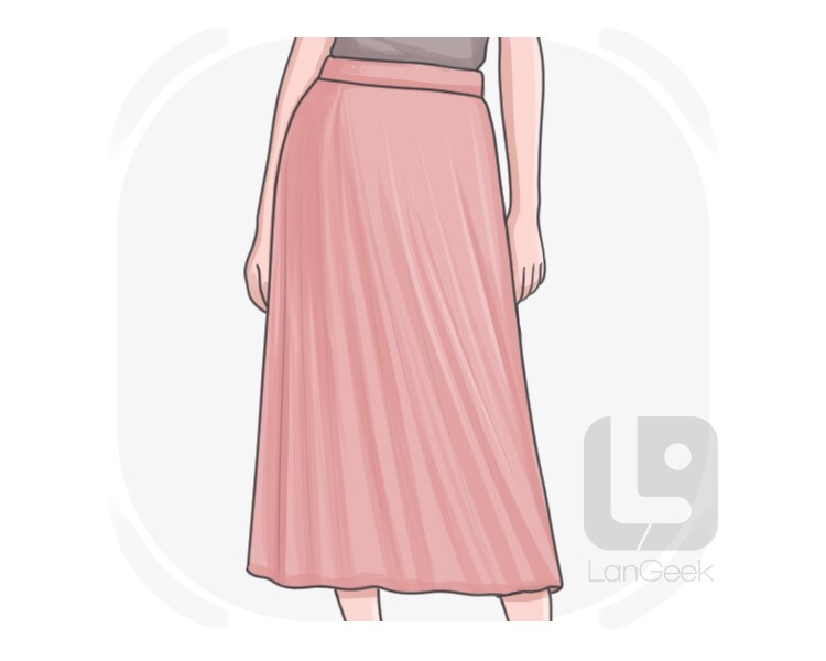 Definition & Meaning of "Skirt" | LanGeek